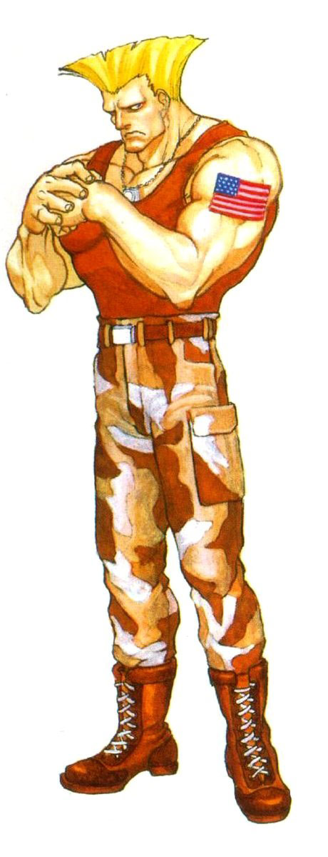 Guile artwork #5, Street Fighter 2: High resolution