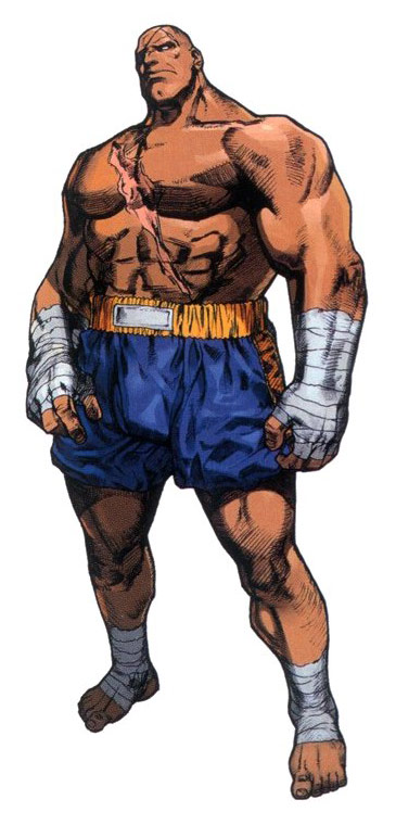 Sagat artwork #4, Street Fighter Alpha