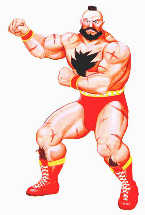 Zangief artwork #1, Street Fighter 2