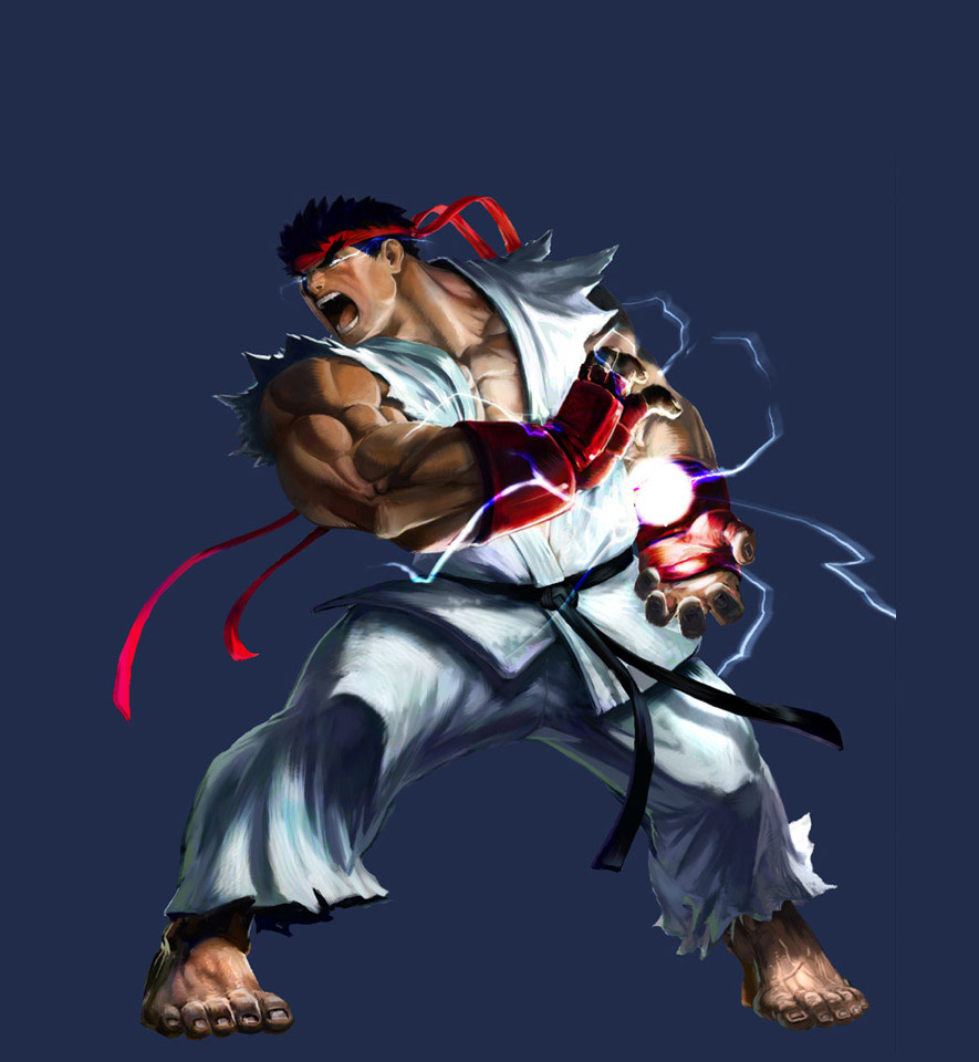 Marvel vs. Capcom 2 Ryu artwork by Udon