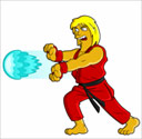 Simpsons style Street Fighter & Marvel artwork