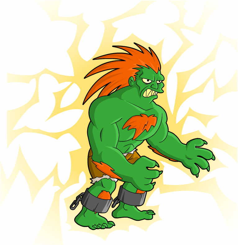 Street Fighter artwork in Simpson's style image #6