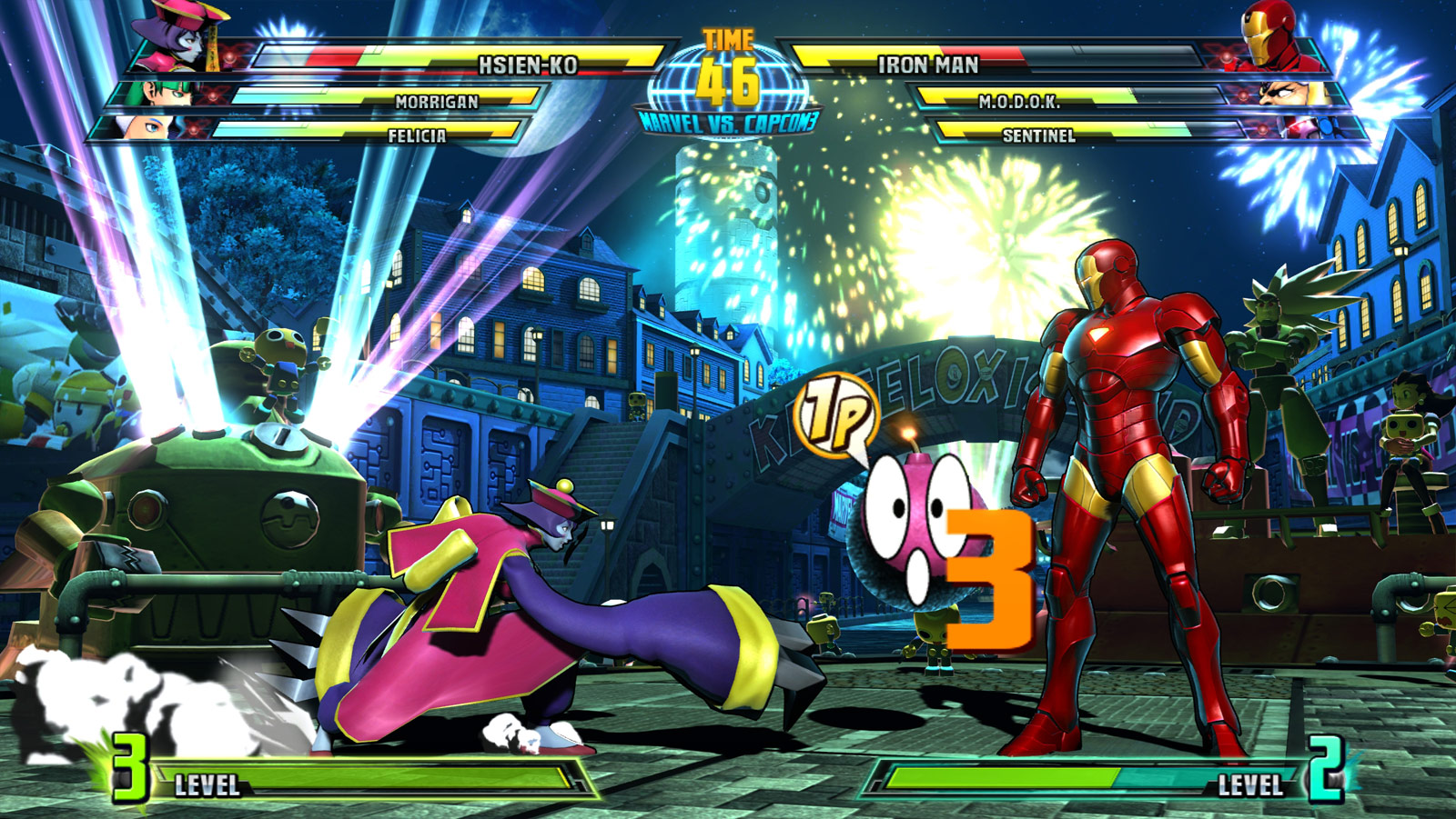 Sentinel and Hsien-Ko Marvel vs. Capcom 3 image #20