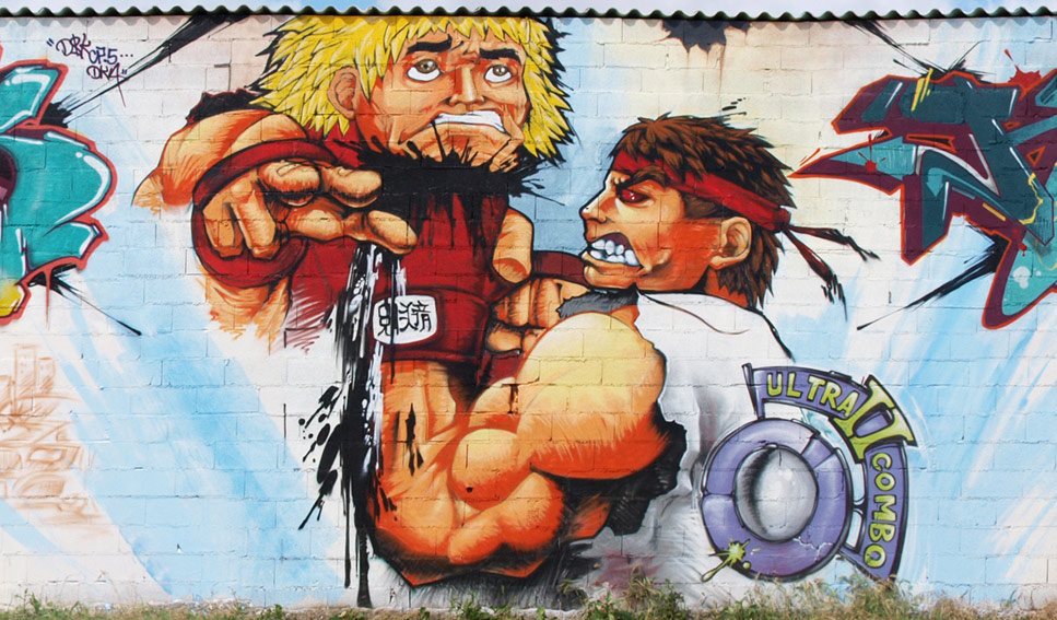 Street Fighter graffiti image #1