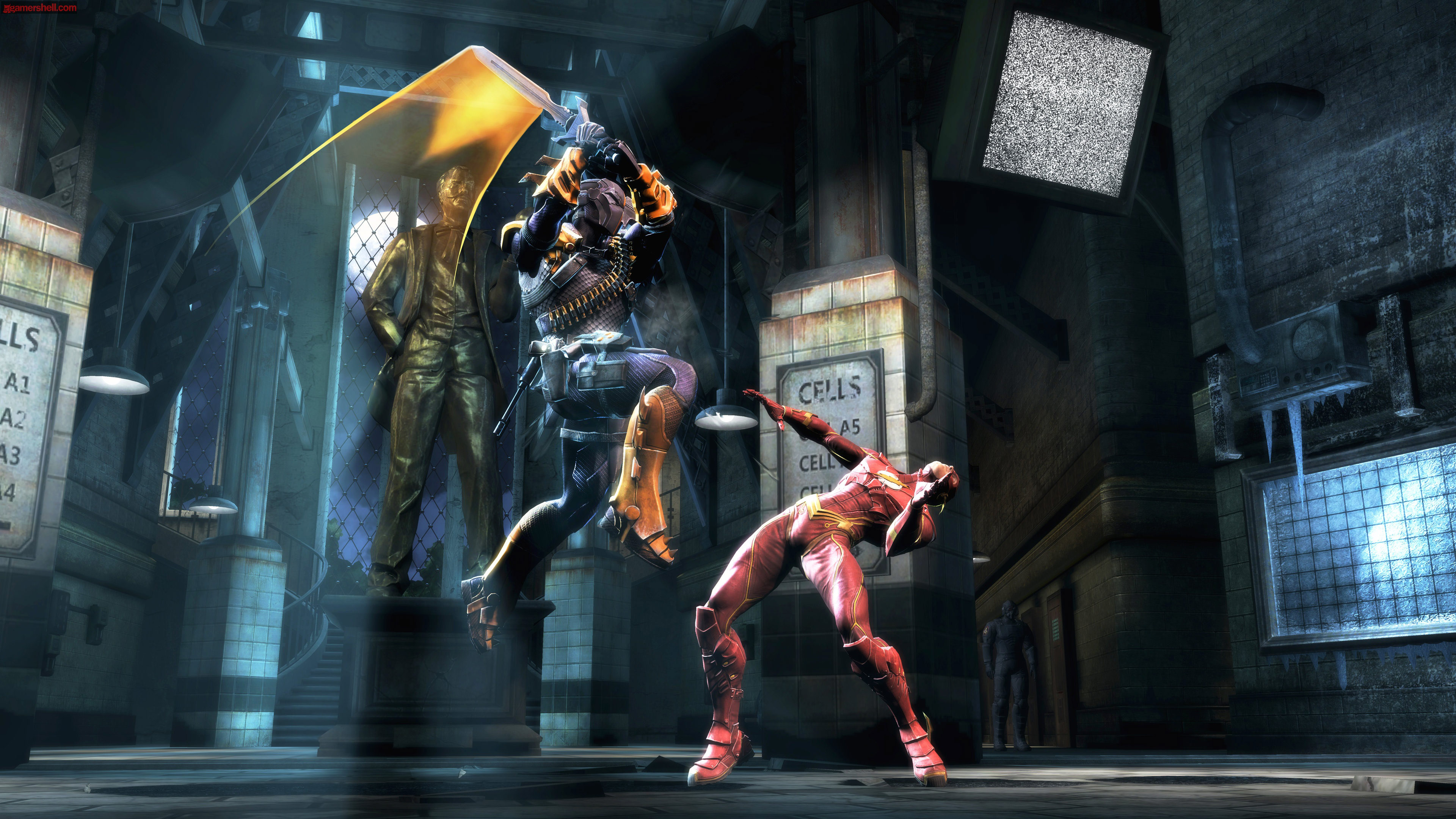 Hi-res screen shot of Deathstroke in Injustice: Gods Among Us #1