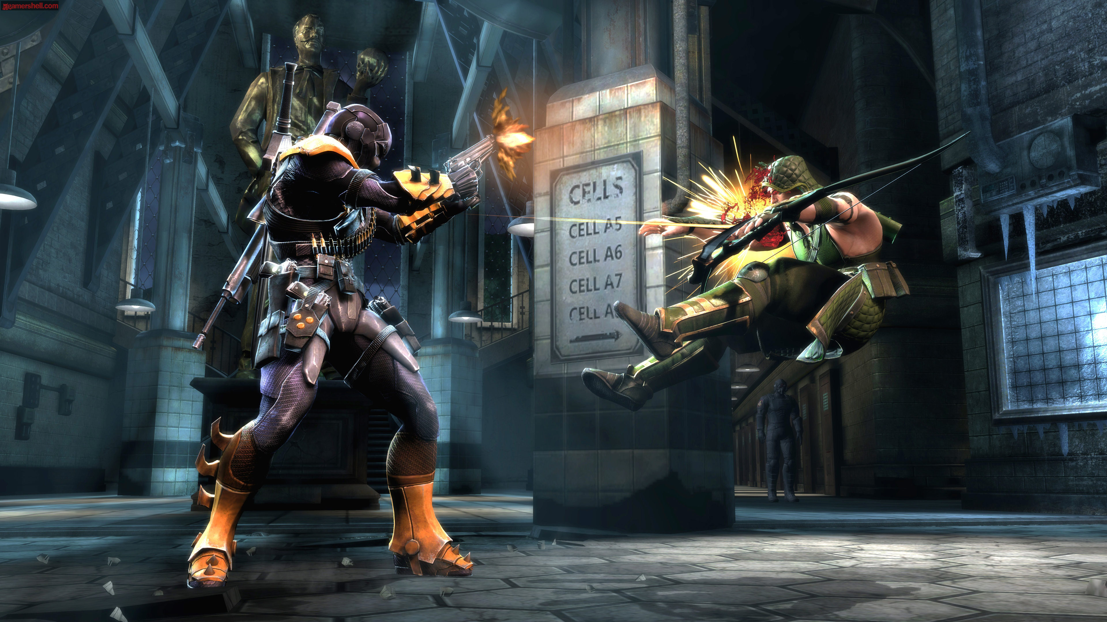 Hi-res screen shot of Deathstroke in Injustice: Gods Among Us #4
