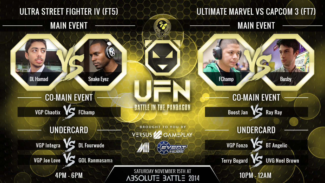 Ultra Fight Night: Battle in The Pandagon flyer