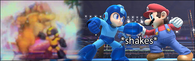 Mega Man's forward aerial to grab tech in Super Smash Bros. Wii U: a ...