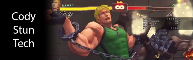 USF4 v1.04 Cody tech: This combo only costs 1 EX bar and does 850 stun ...
