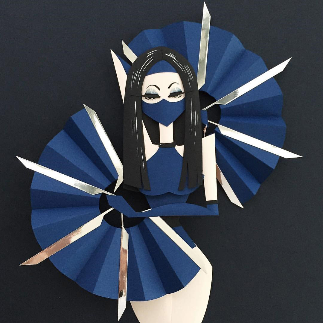 Fighting game paper sculptures 5 out of 7 image gallery