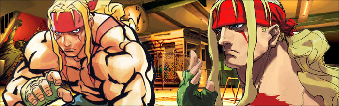 Capcom really wanted Alex to reflect how popular the WWF was in America ...