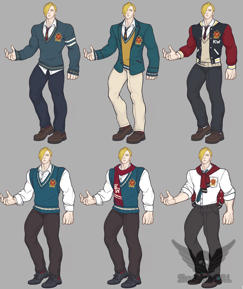 Street Fighter 5 school uniforms (pack 2) concept art 3 out of 6 image ...