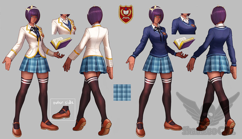 Street Fighter 5 school uniforms (pack 2) concept art 6 out of 6 image ...