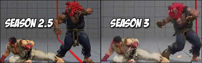 Ryu's crouching medium kick is having its range extended in Street ...