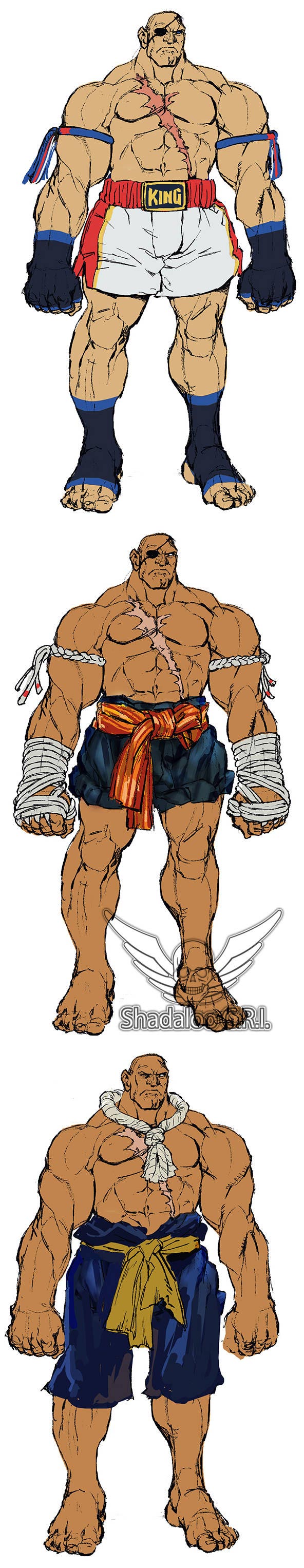 Sagat's SF5 concept art 2 out of 5 image gallery
