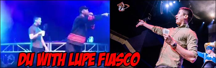 Lupe Fiasco stops concert for a moment to pull NuckleDu on stage and ...