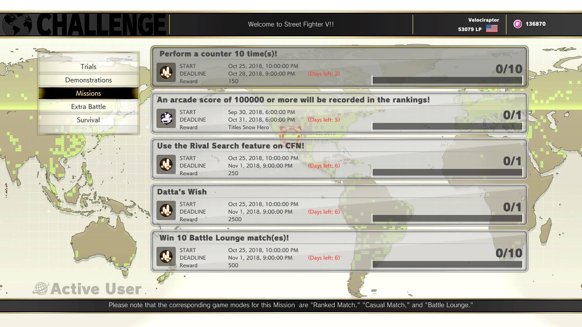 Weekly Missions 10/26/18 1 out of 1 image gallery