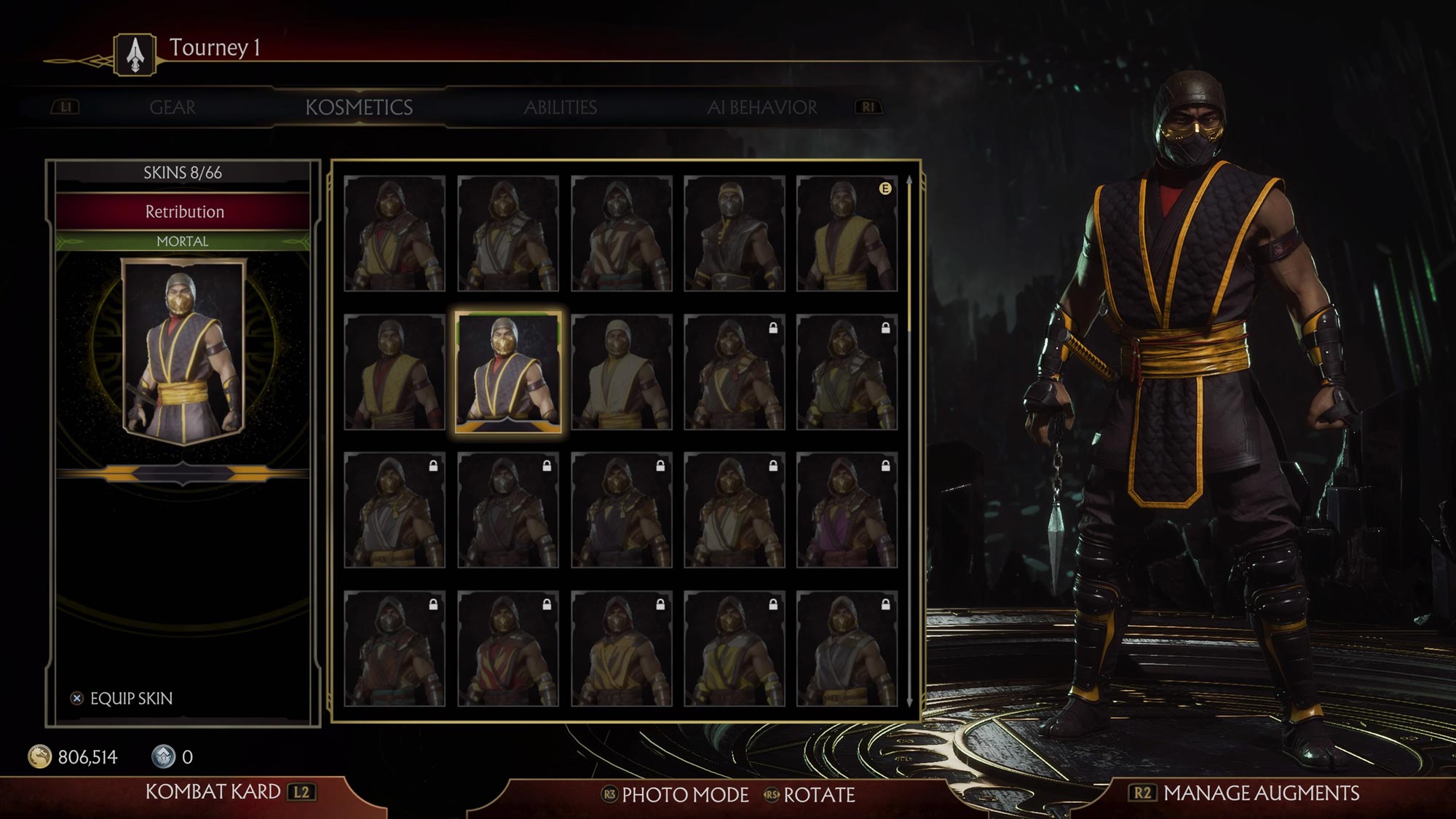 Klassic Arcade Ninja skin pack in Mortal Kombat 11 3 out of 12 image ...
