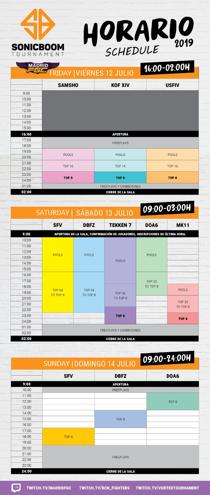 Sonic Boom 2019 Event Schedule 1 out of 1 image gallery