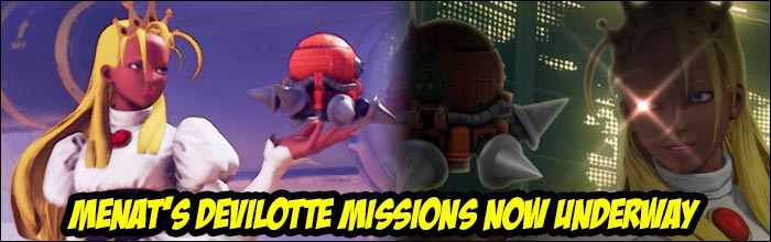 Menat's first Devilotte costume mission from Cyberbots is now available ...