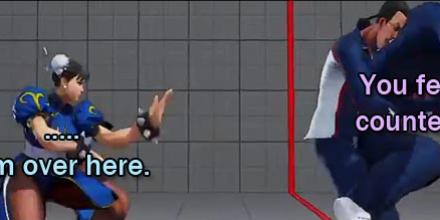 F.A.N.G's successful V-Skill 2 against Chun-Li's head stomp is ...