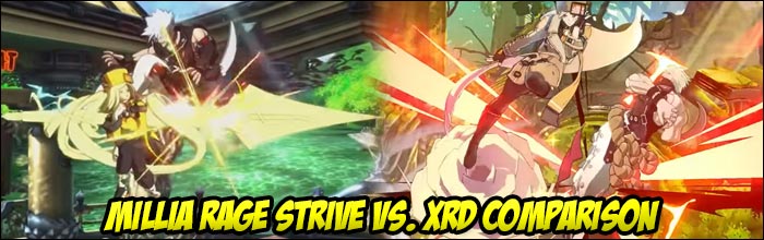Guilty Gear Strive Millia Rage Comparison | JCR Comic Arts
