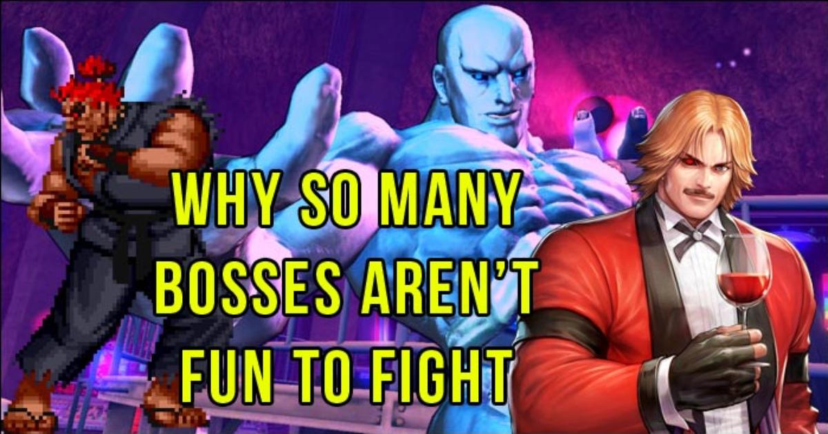 Why fighting game bosses are usually more frustrating than fun
