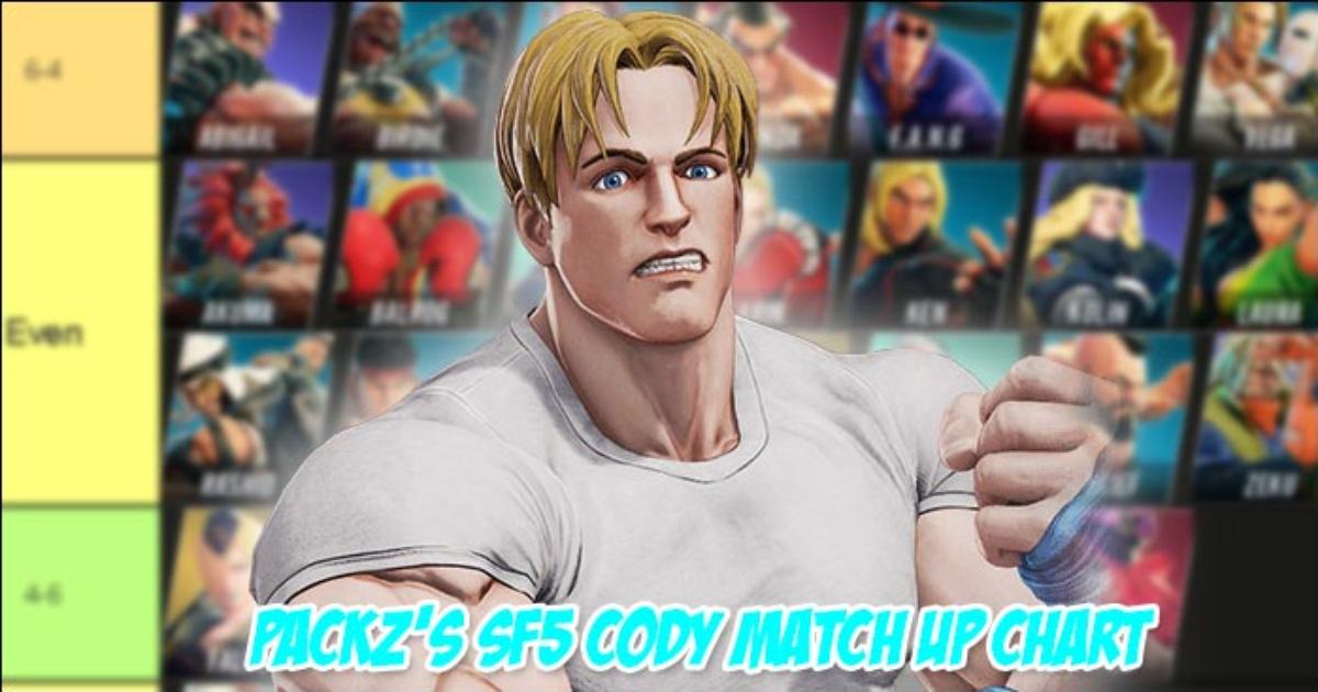 Packz releases his Cody match up chart for Street Fighter 5: Champion ...