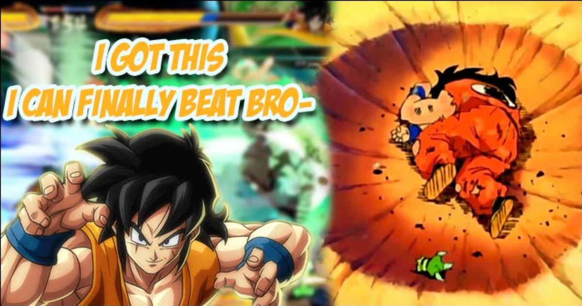Yamcha learns exactly how NOT to punish Broly's wildly armored lariat ...