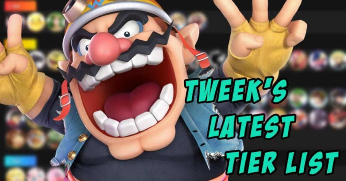 Tweek releases his latest tier list for Super Smash Bros. Ultimate