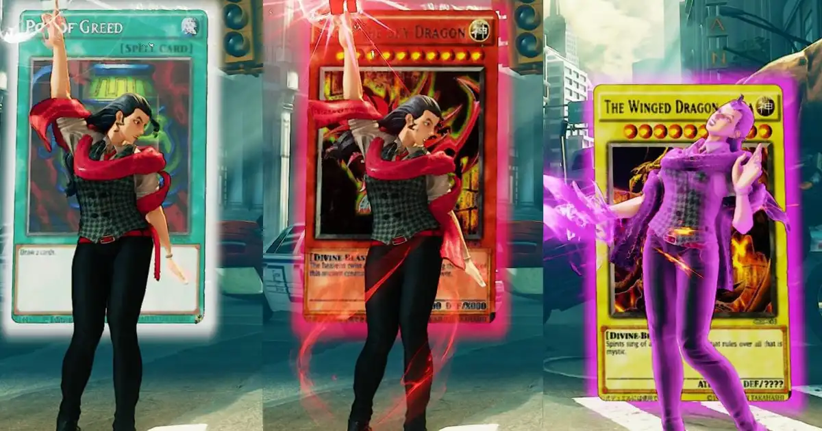 A modder has changed Rose's tarot cards into Yu-Gi-Oh cards in Street ...