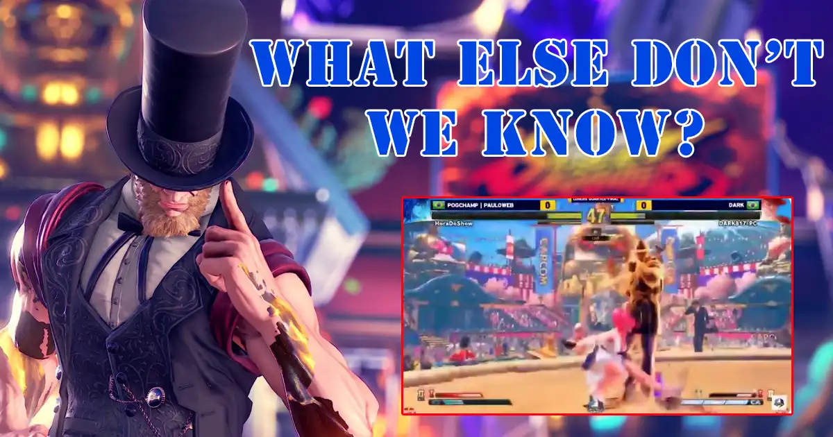 So few of us knew about this simple G V-Skill tech in Street Fighter 5 ...
