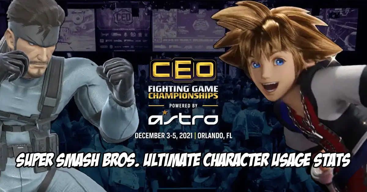 Snake, Roy and R.O.B. were the most popular but Sora and Banjo-Kazooie ...