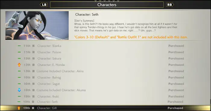 Here are the most downloaded DLC characters in Street Fighter 5 right now