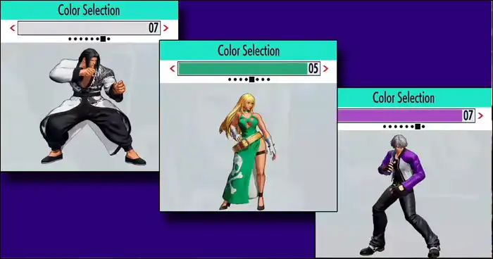 Here are all the colors for King of Fighters 15's upcoming DLC ...