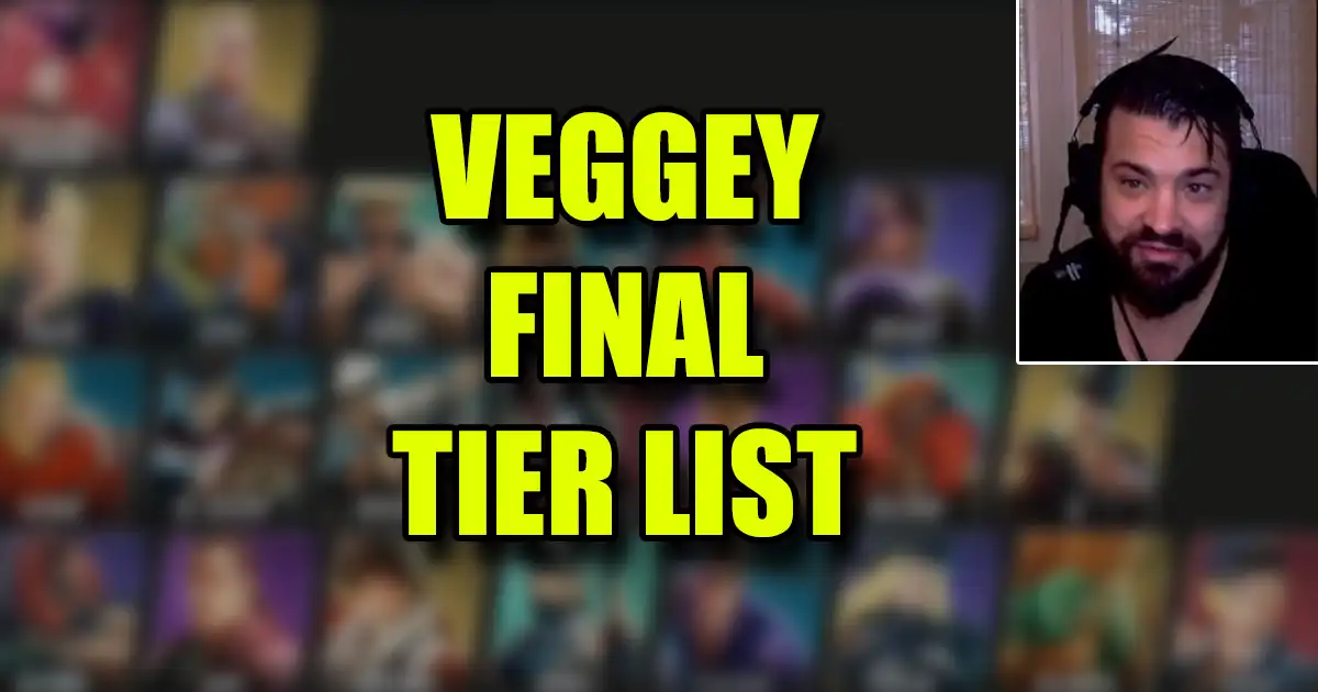 Veggey releases his final Street Fighter 5 tier list