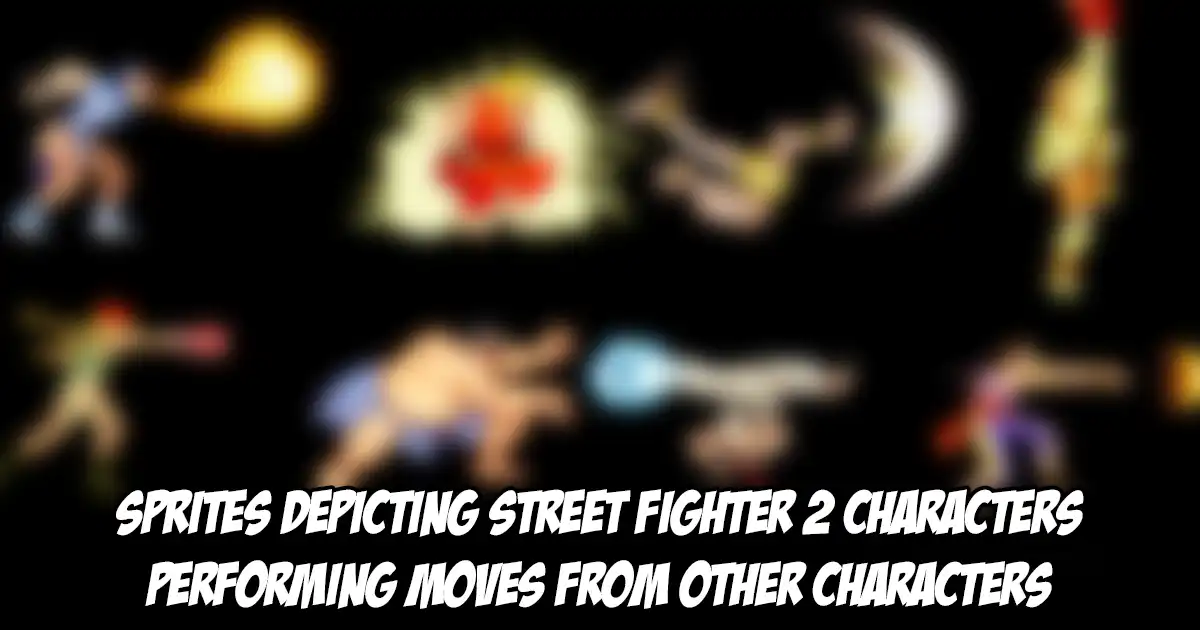 Fan creates unique sprites of Street Fighter 2 characters performing ...
