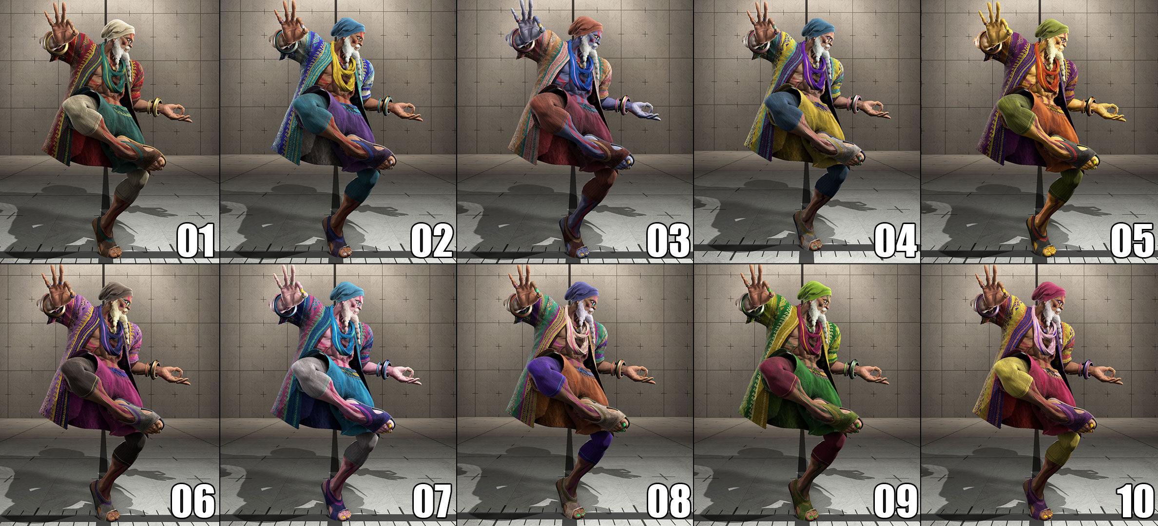 Street Fighter 6 Dhalsim costumes and colors 3 out of 3 image gallery