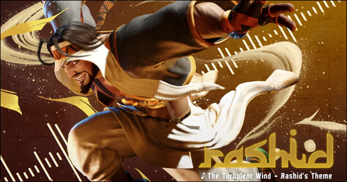 Rashid's musical theme 'The Turbulent Wind' revealed for Street Fighter 6