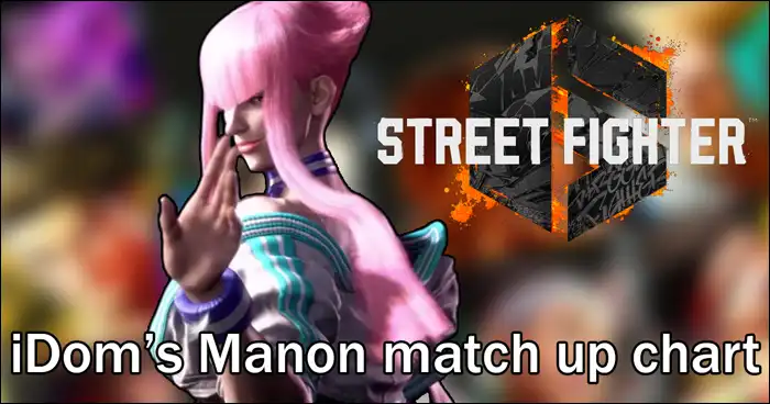 New Manon match up chart for Street Fighter 6 released by iDom