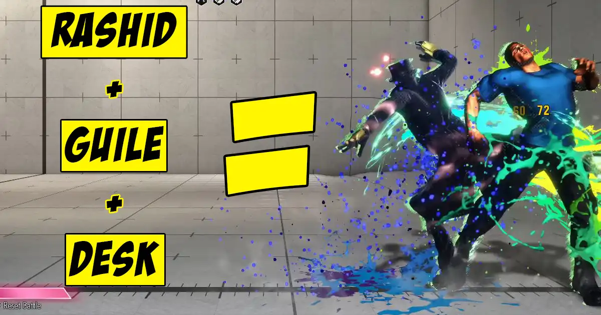 Desk shows off what Rashid could do if he ALSO had other Street Fighter ...