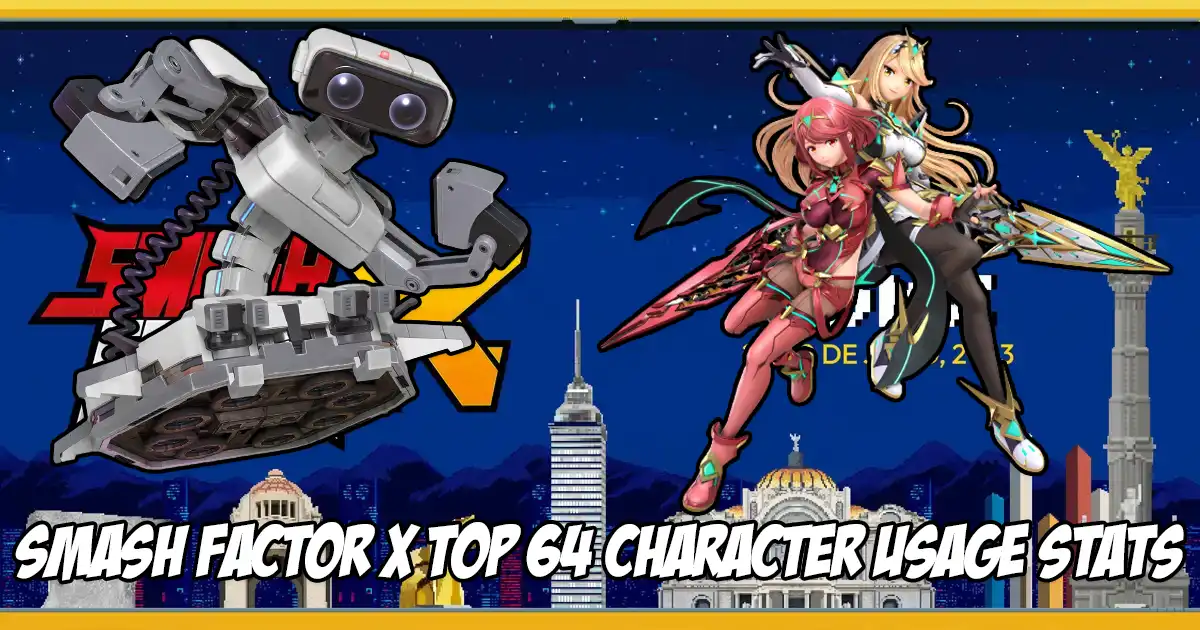 51 out of 86 characters saw usage in the top 64 of Smash Factor X's Super Smash Bros. Ultimate ...