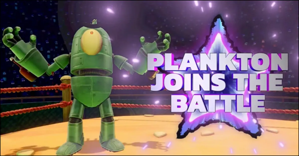 Spongebob's Plankton announced for Nickelodeon All-Star Brawl 2 ...