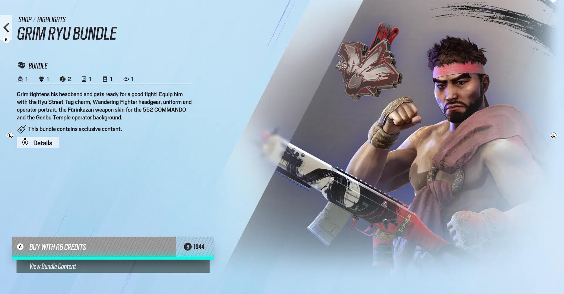 Rainbow Six Siege X Street Fighter 6 costumes 1 out of 2 image gallery