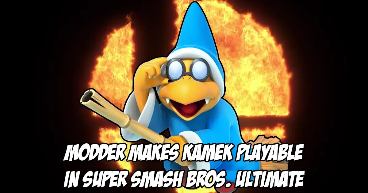 Playable Kamek with a unique moveset modded into Super Smash Bros. Ultimate