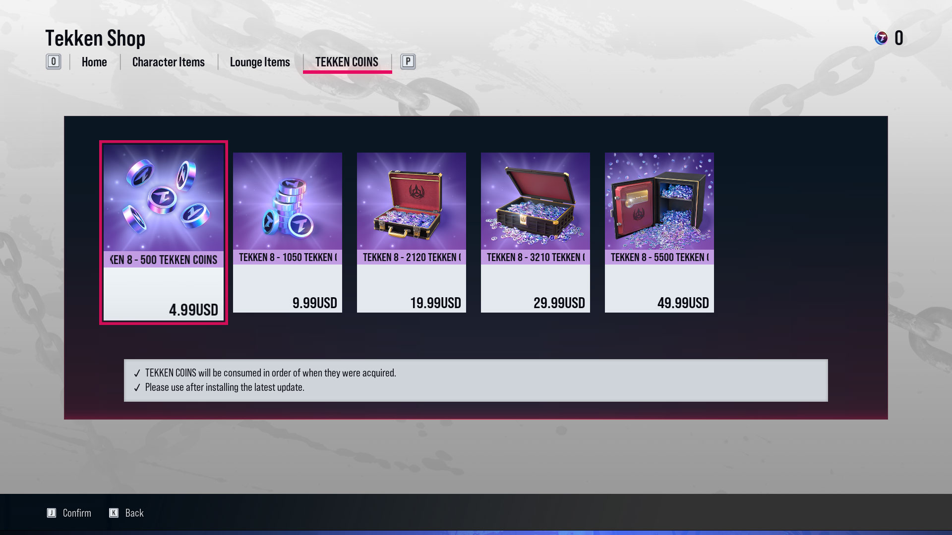 Tekken 8 in-game currency bundles pricing 1 out of 4 image gallery