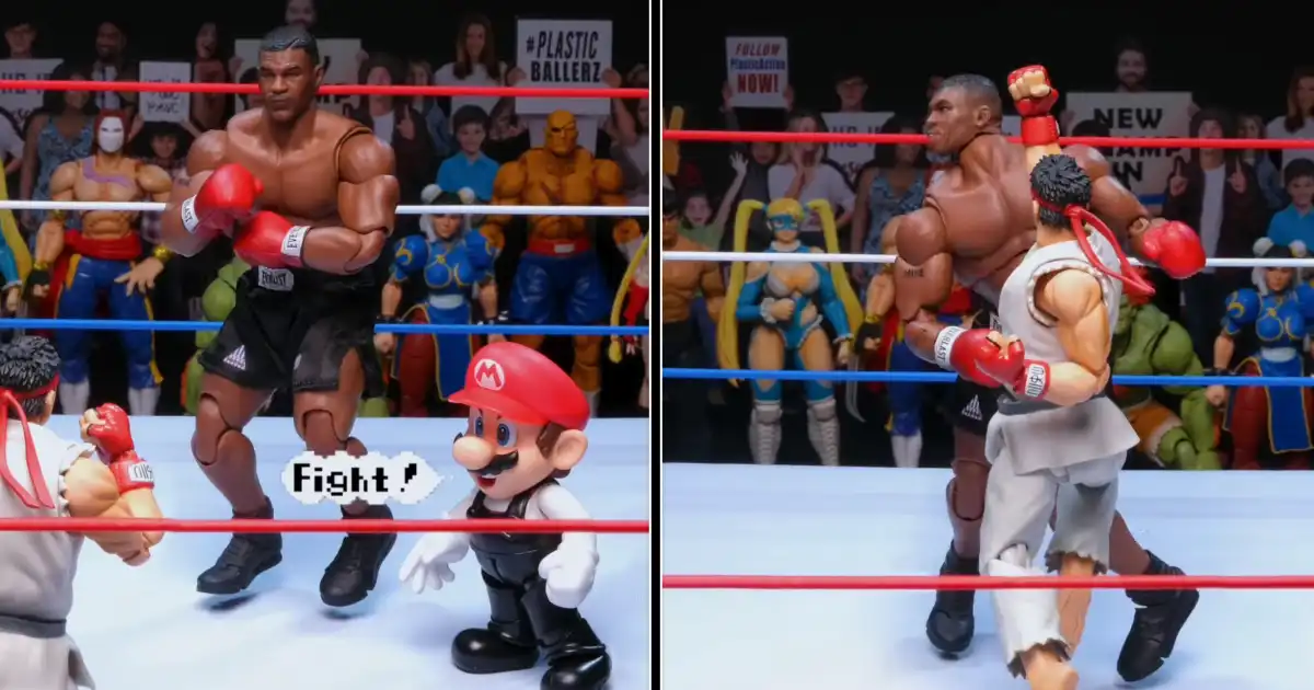 Street Fighter's Ryu attempts to take on Mike Tyson in this awesome ...