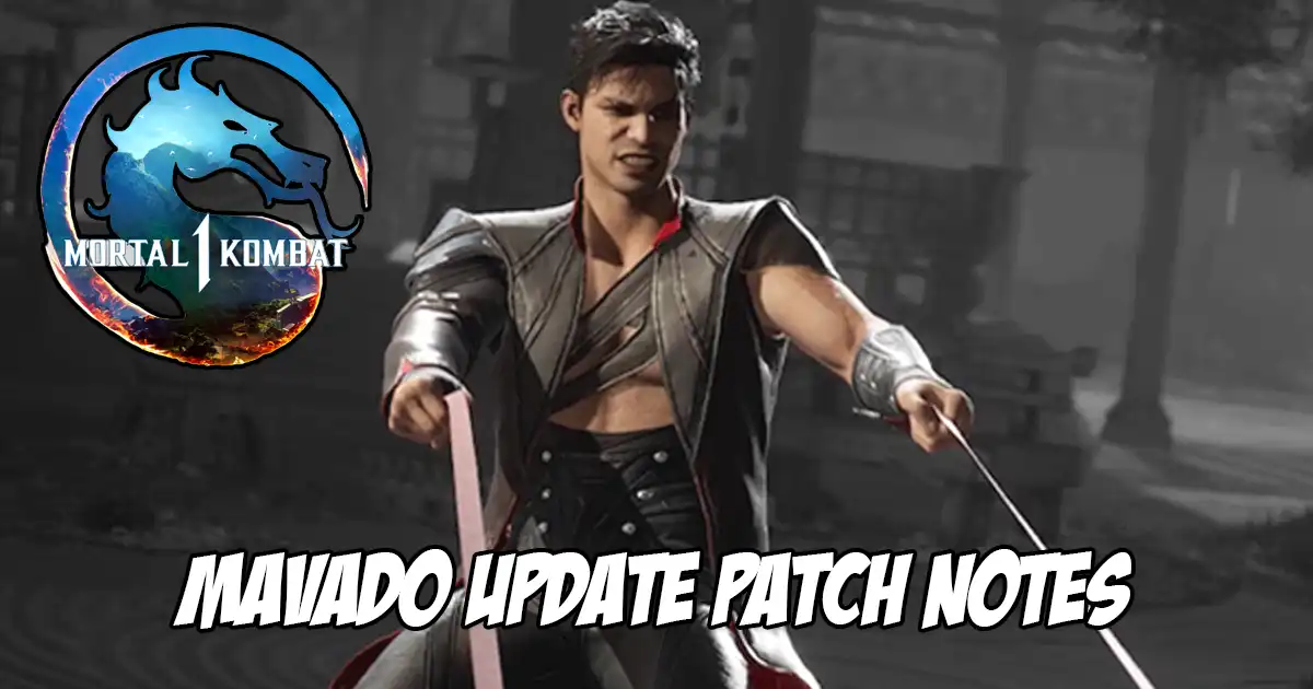 Mortal Kombat 1 Mavado Kameo update patch notes