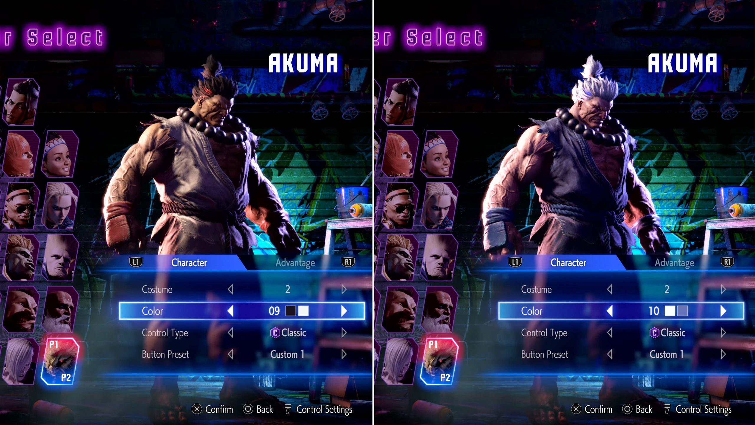 Street Fighter 6 Akuma colors 1 - 10 10 out of 10 image gallery