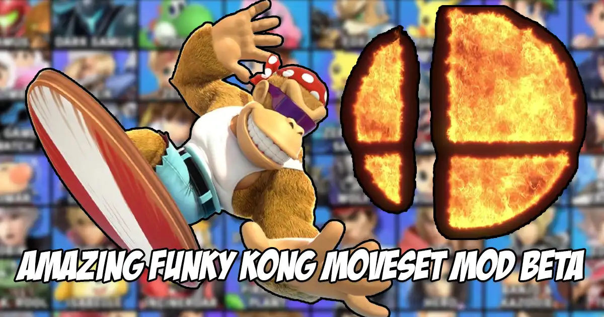 Mod gives Funky Kong his own unique moveset in Super Smash Bros. Ultimate
